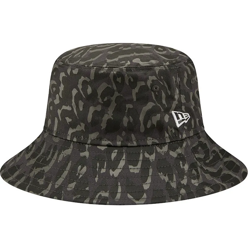 Secchiello grigio con motivo leopardato a cono di New Era: Caphunters.it
