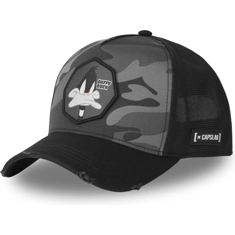 Cappellino trucker grigio Daffy Duck LOO11 DAF Looney Tunes di Capslab ...